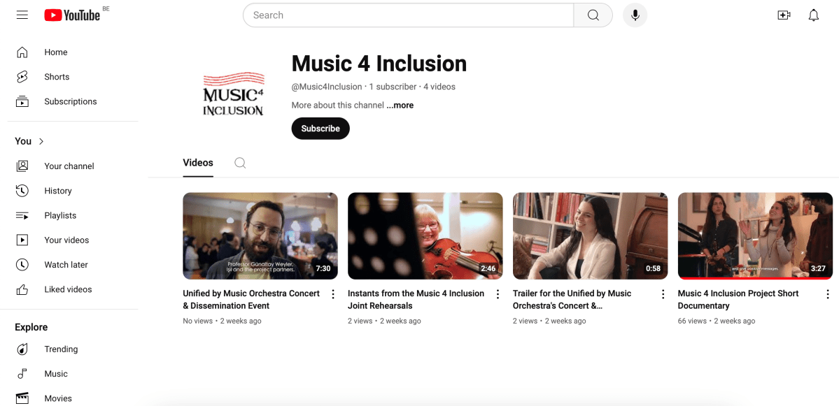 Check Out Our YouTube Channel! – Music 4 Inclusion